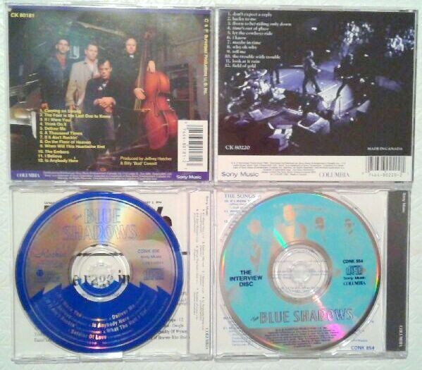 THE BLUE SHADOWS-4CD COLLECTION RARE-ON THE FLOOR OF HEAVEN,LUCKY TO ME ...