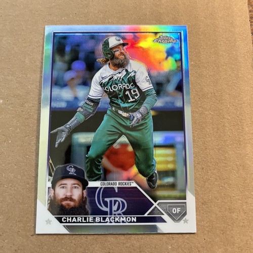 2023 Topps Chrome Charlie Blackmon Refractor #128 Rockies | eBay