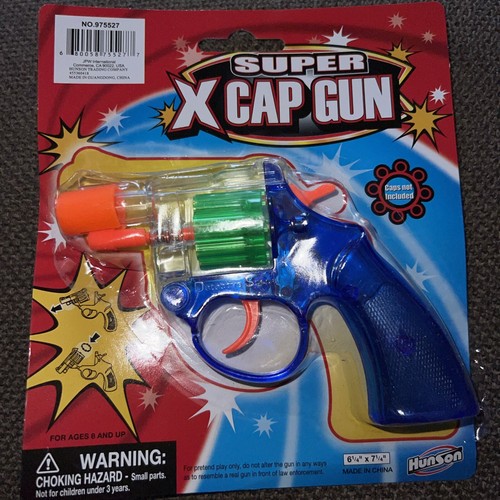 NEW Hunson SUPER X Cap Gun SNUB NOSE 8-SHOT RING CAPS TOYS Vintage | eBay