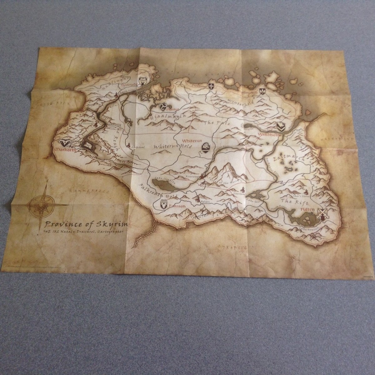Map Of Skyrim By