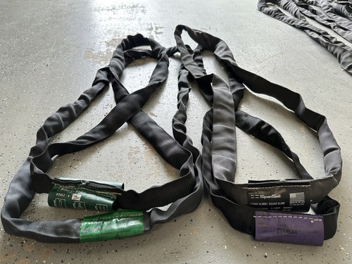 Stage Round Sling 3ft X 4 PCs - Spanset, Liftall, Fiber Tech. In Good ...