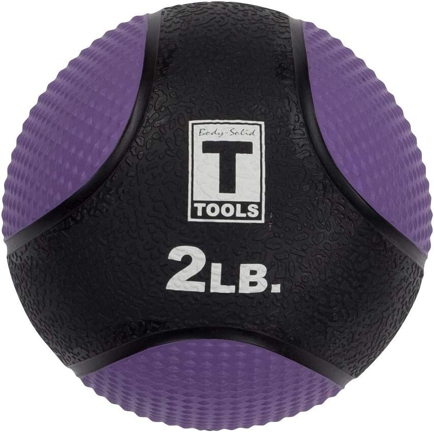 Body-Solid Rubber Medicine Ball - Superior Grip, Textured Surface ...