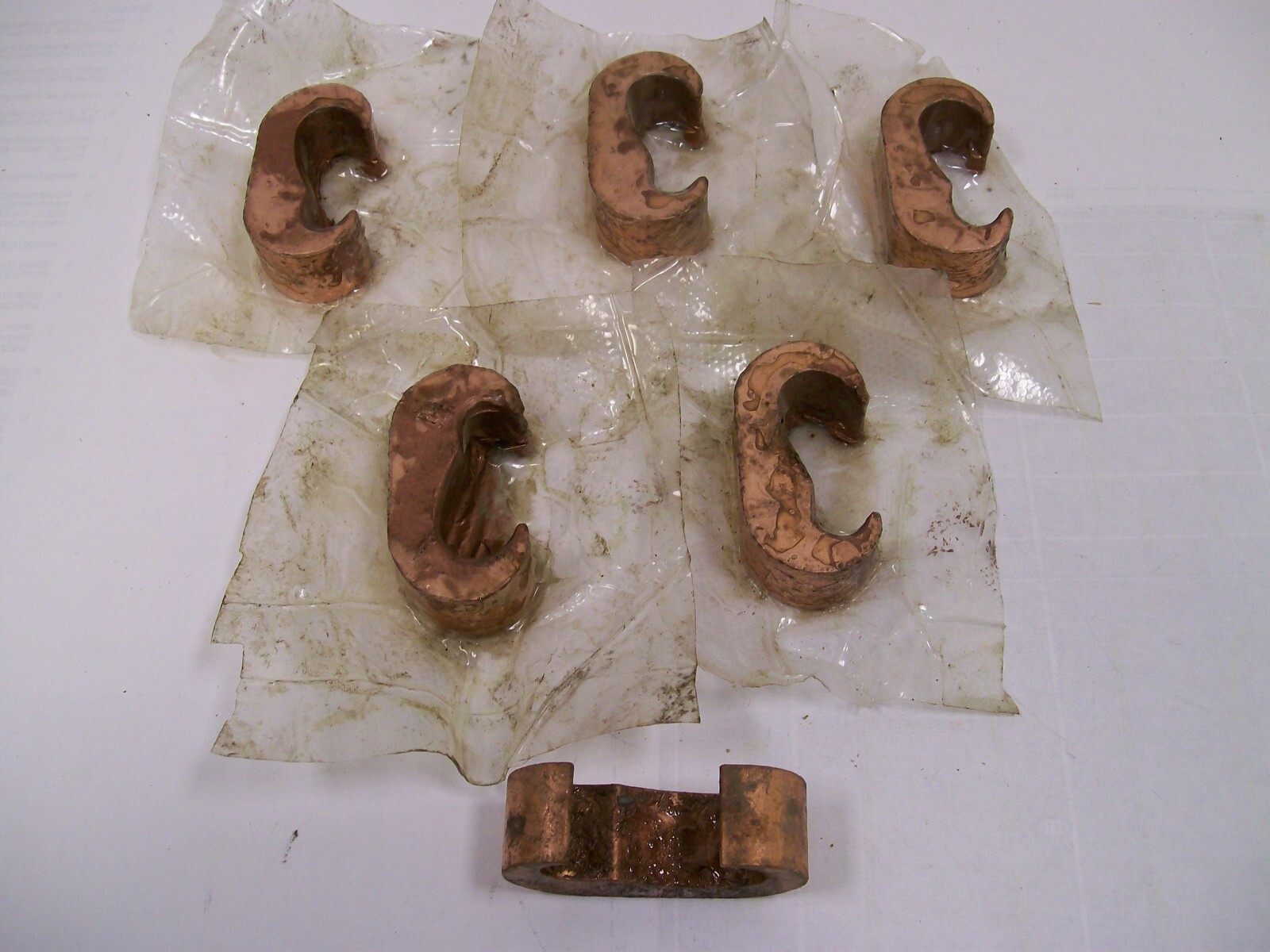 NEW LOT OF 6 Burndy #YGHC34C29 HYTAP CU Copper Compression Connectors ...