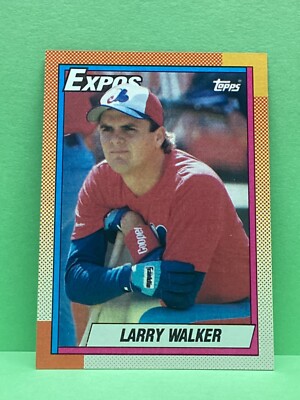 Larry Walker 1990 Topps baseball rookie card | eBay