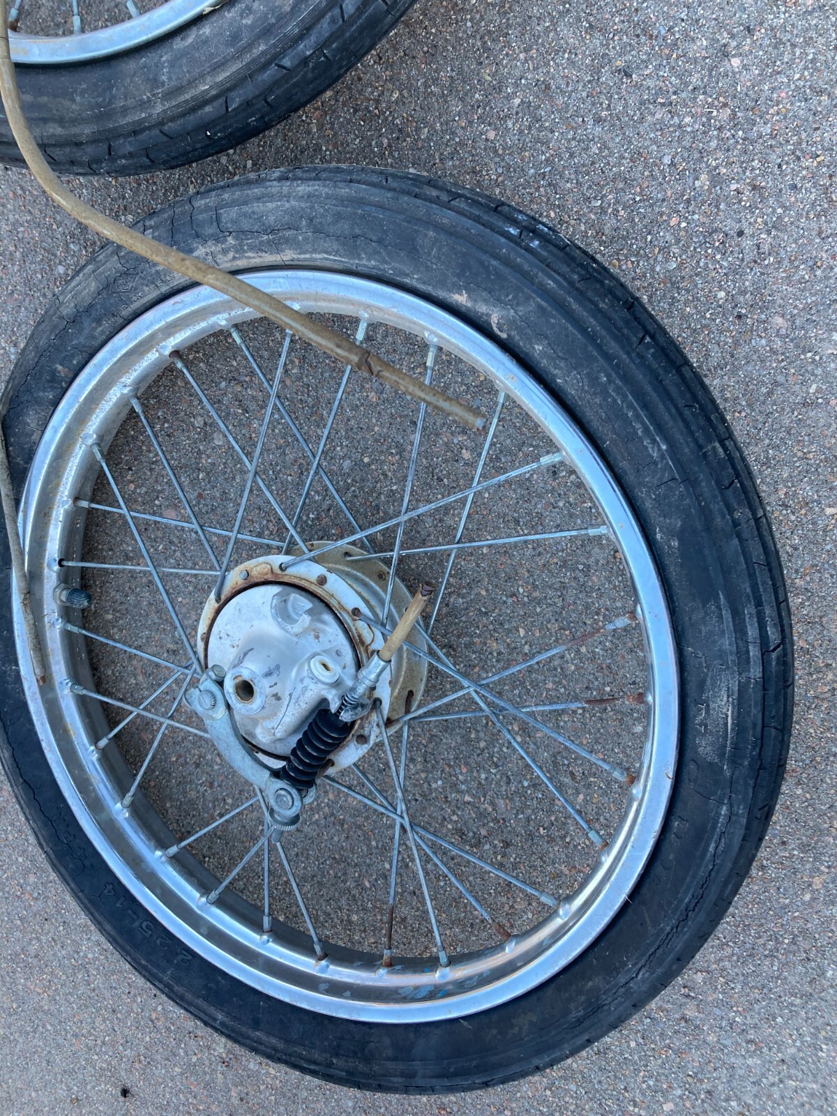 Yamaha QT50 Yamahopper Set of Front & Rear Wheels - Brakes 2.25-14 ...