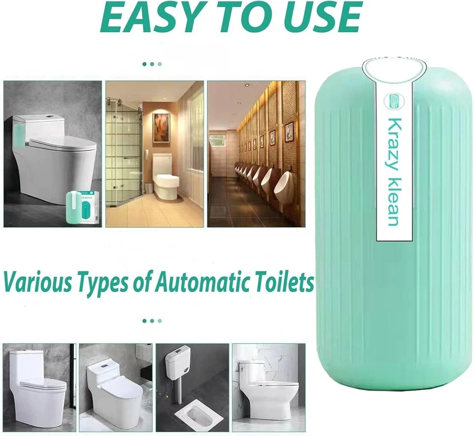 2Pcs Krazy Klean Toilet Cleaner, Krazy Cleaner Pro Toilet Cleaner, Easy ...