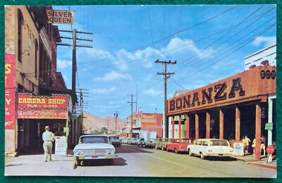 c1960's Chrome Postcard Street View Bonanza Virginia City Nevada NV ...