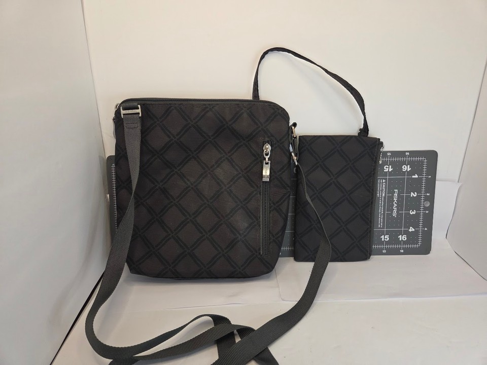 Baggallini Pocket Crossbody Bagg Charcoal Link Travel RFID Purse ...