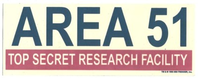 Area 51 Top Secret Research Facility Window Decal Set of 2 | eBay UK