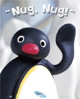 Mini Poster Pingu Nug Nug Penguin TV Show Claymation | eBay