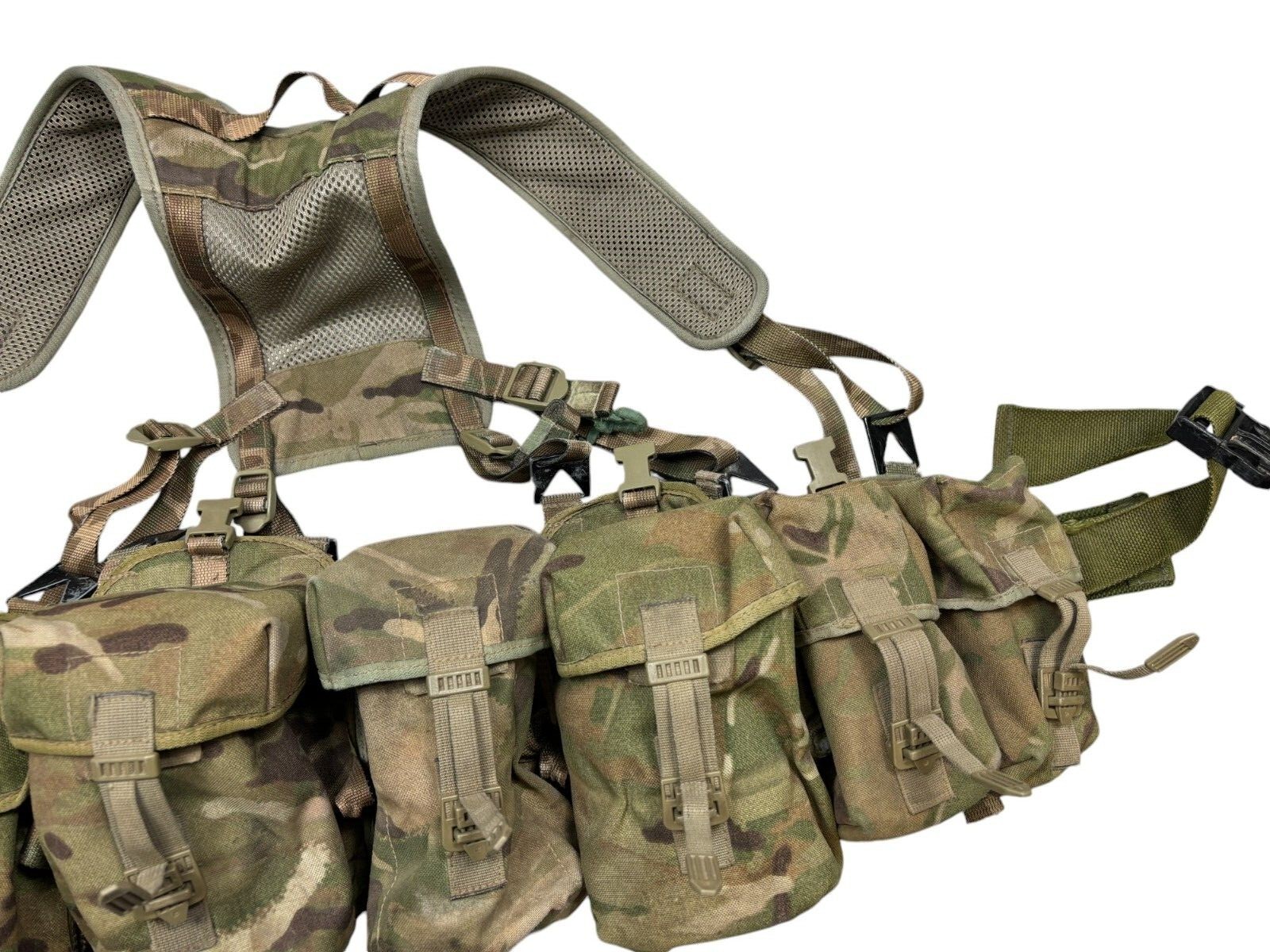 British Army MTP PLCE Webbing Set with Hip Protection - Yoke, Belt and ...