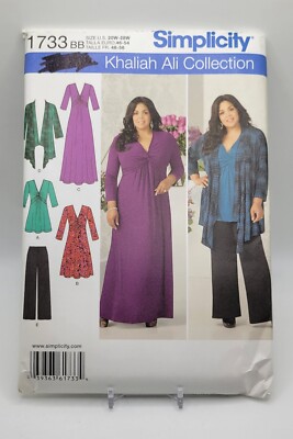 Simplicity 1733BB Size 20W-28W Women's Khaliah Ali Collection Pattern ...