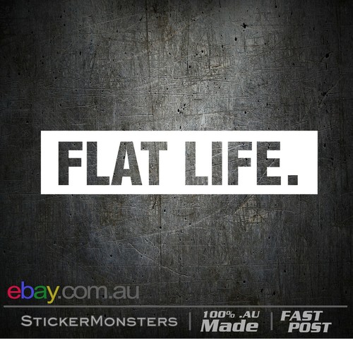 BOXER FLAT LIFE 190mmW Decal Sticker Liberty WRX VW Van Wagon Boxer ...