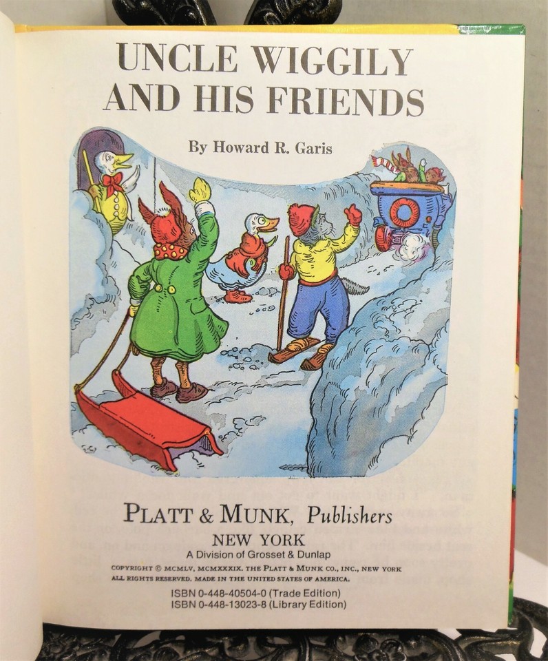 Uncle Wiggily and His Friends by Howard Garis 1978 HARDCOVER Platt ...