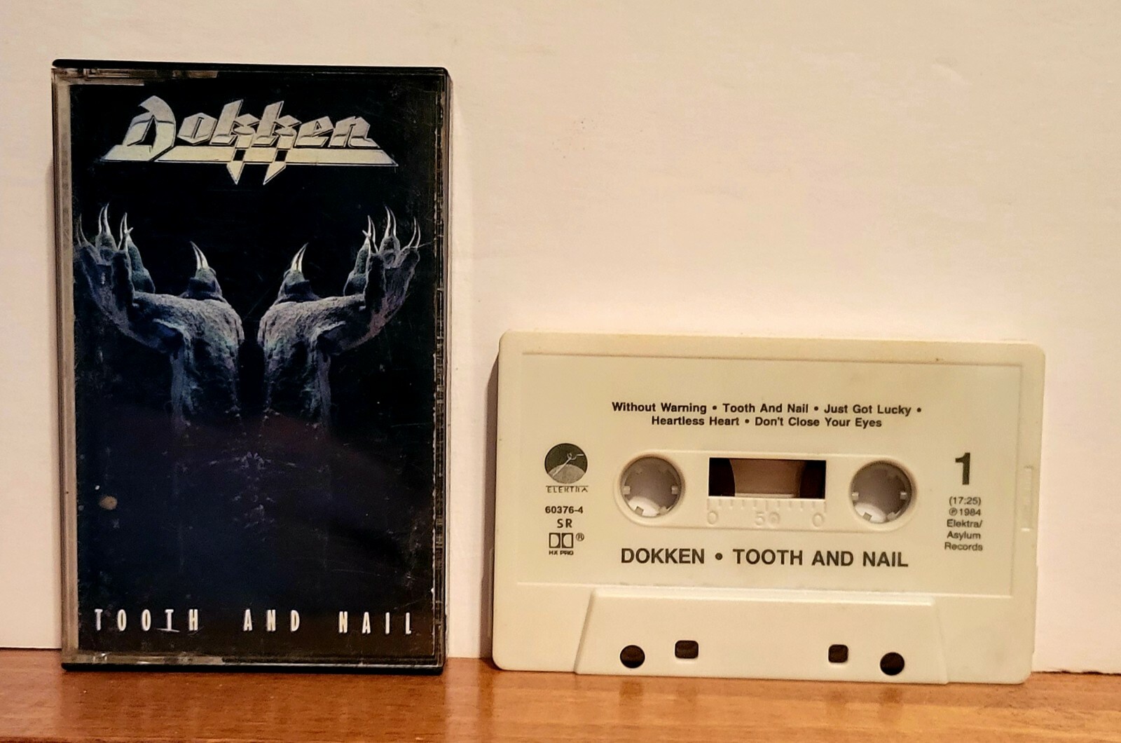 Vintage 1984 Dokken Tooth And Nail Cassette Tape Rock Heavy Metal Rare ...