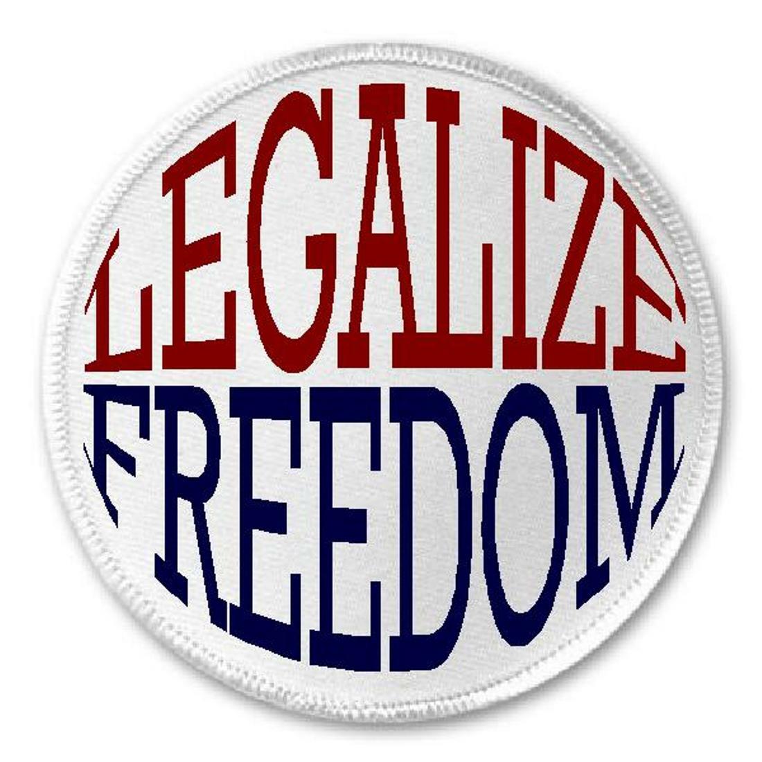 Legalize Freedom - 3" Sew/Iron On Patch Political Constitution Free ...