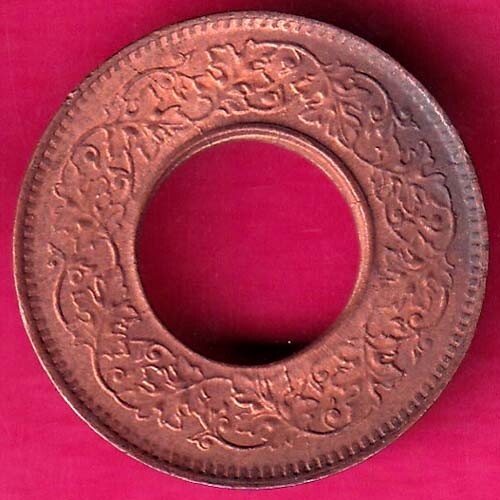 UNC british india king george vi 1944 LAHORE MINT one pice copper coin ...