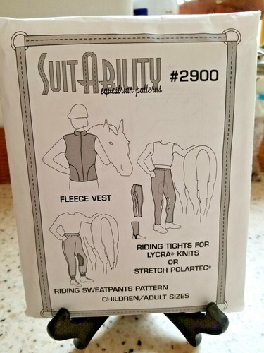 SuitAbility 2900 Equestrian Pattern Fleece Vest Riding Tights ...