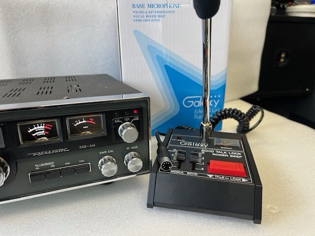 ECHO MASTER GALAXY POWER BASE 5 pin Din REALISTIC Radio Shack Navajo CB ...