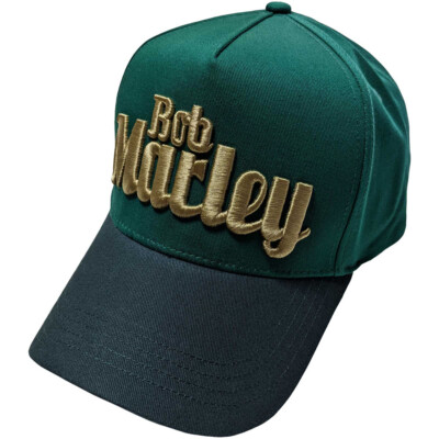 Bob Marley-Text Logo - Green Snapback OSFA Baseball Cap | eBay