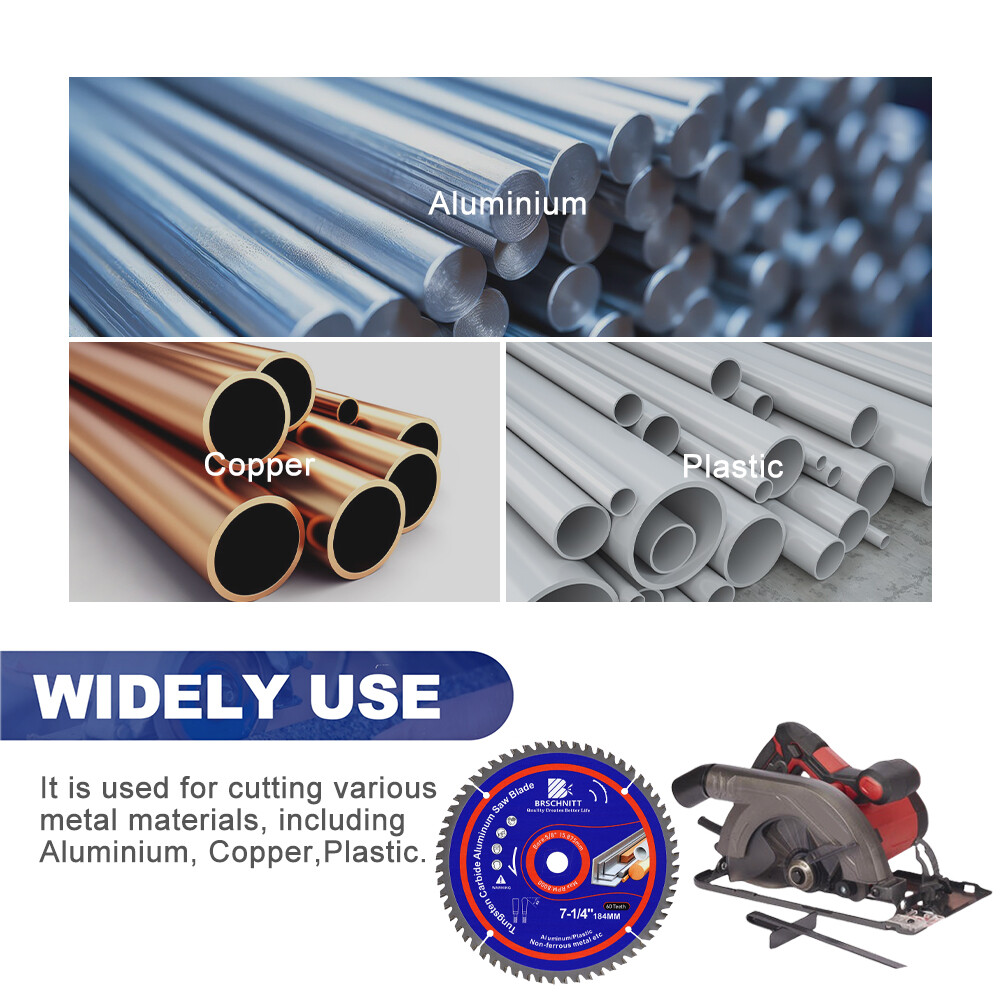 Circular Saw Blade Aluminium Cutting Copper Carbide Disc Plastic 184 ...