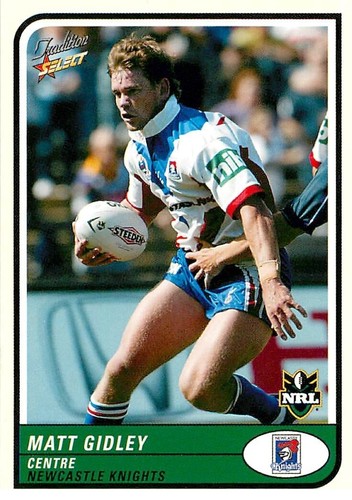 2005 NEWCASTLE KNIGHTS NRL Card MATT GIDLEY | eBay