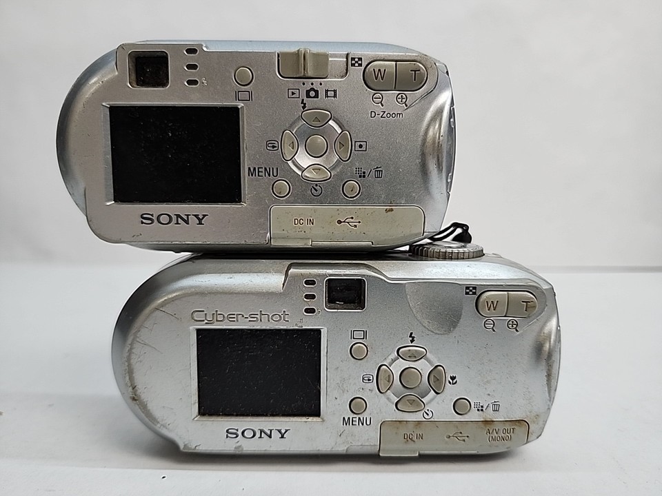 LOT of 3 Sony Cyber Shot Digital Cameras - DSC-W650 DSC-P41 DSC-P73 ...