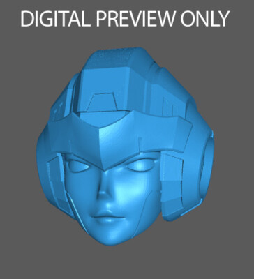 Transformers Arcee Custom Casted HEAD to fit 1:12 6 inch action figures ...