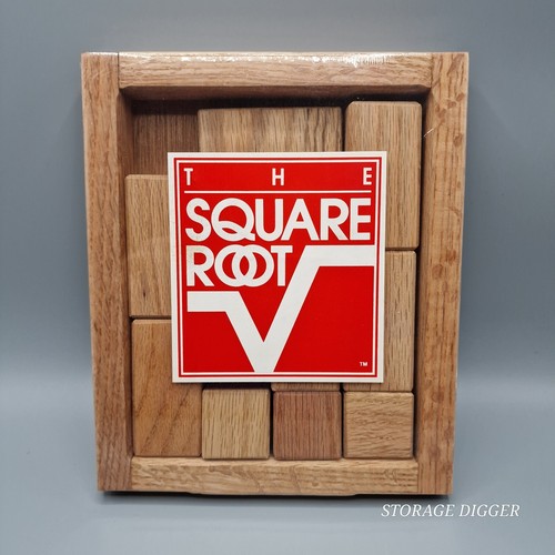 The Square Root Wooden Puzzle & Coffee Table Brain Teasers Decor Brown ...
