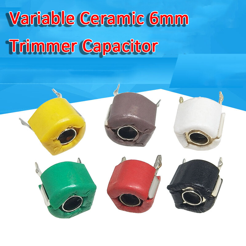 20Pcs Variable Ceramic 6mm Trimmer Capacitors 3/5/10/20/30/40/50/60/70 ...