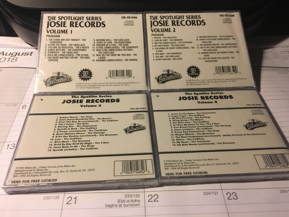 4 CD LOT: NEW SEALED SPOTLITE ON JOSIE RECORDS VOL 1-4 | eBay