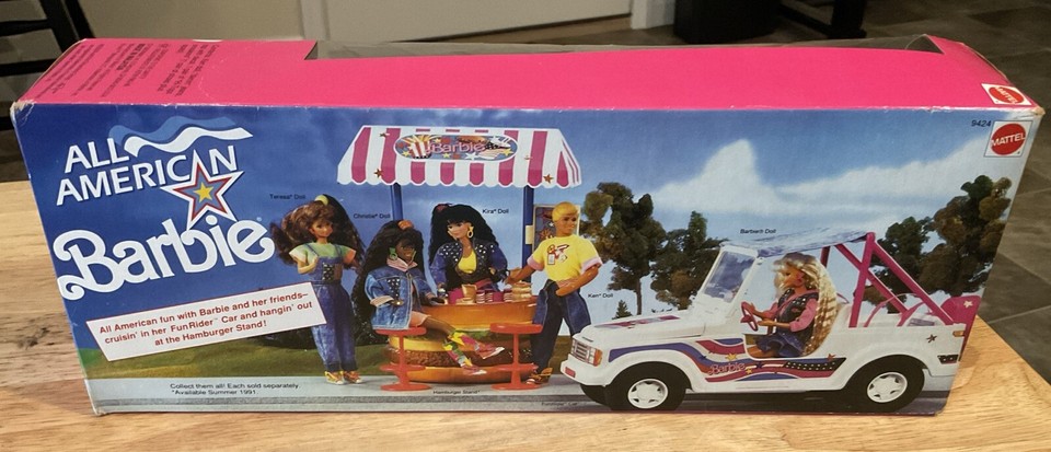 Vintage 1990 All American KEN Barbie Doll w/Reeboks Mattel 9424 NEW w ...