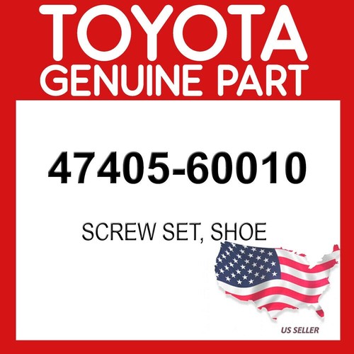 TOYOTA GENUINE 47405-60010 SCREW SET, SHOE OEM | eBay
