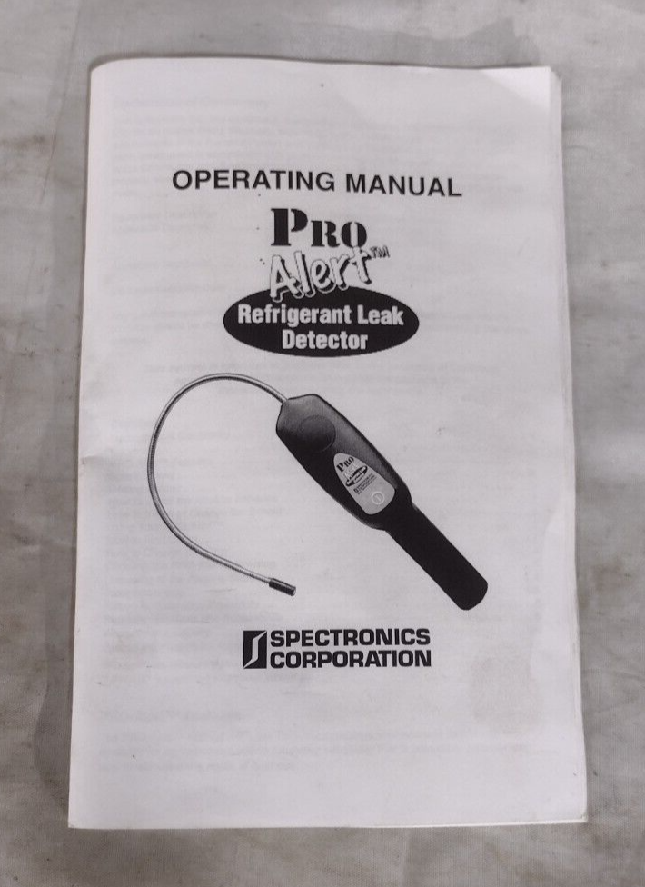 Spectronics Corp Pro Alert Refrigerant Leak Detector W/Hard Case ...