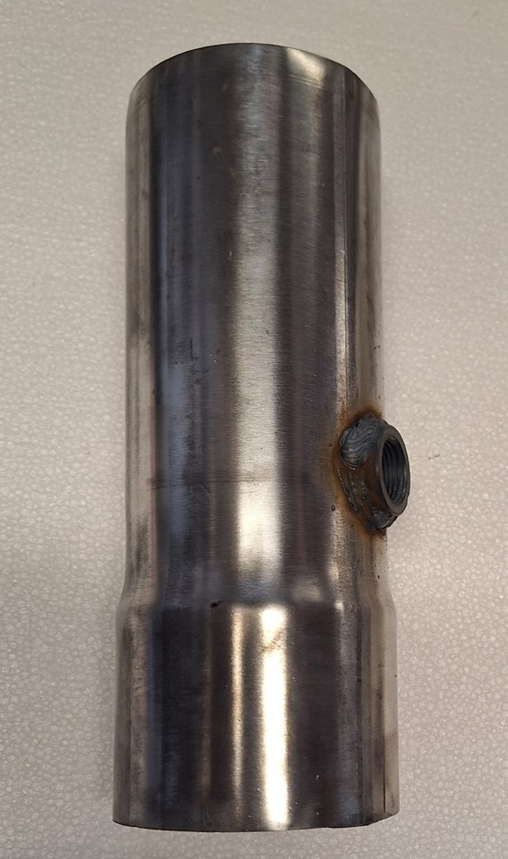 O2 Oxygen Sensor Bung M18 / 3" ID X 3" OD X 8" Long Exhaust Pipe Repair ...