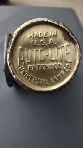 Vintage AUTO LITE Carbide Mining Lamp w/ Bumper Grip Universal Lamp ...