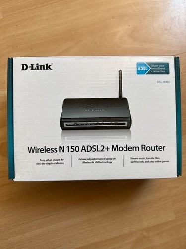 D-Link Router Wireless N 150 ADSL2+ Nero DSL-2640U (Ottimo) | eBay