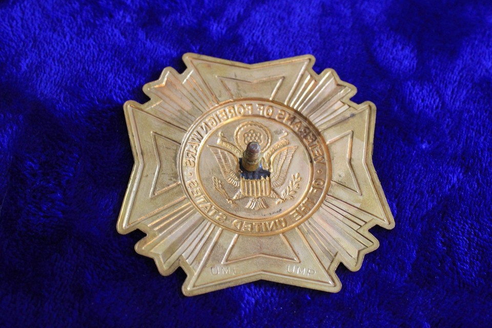 VFW Veterans of Foreign Wars Grille Badge Plate Topper Accessory Ford ...