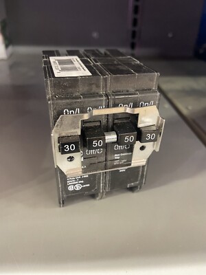 Eaton BQ230250 30Amp/50Amp Quad-Pole Independent Trip Quadplex Circuit ...