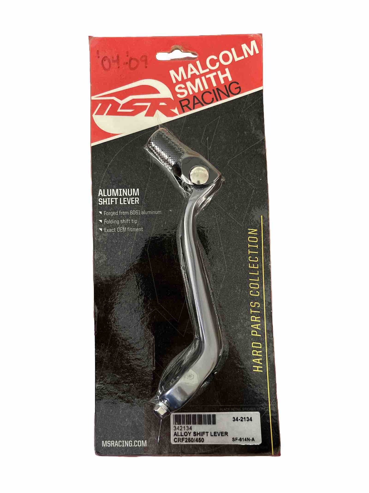 2004-2009 Honda CRF250/450 MSR Shift Lever 34-2134 | Gray | Aluminum ...