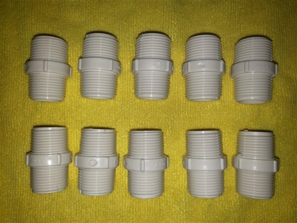 PVC Male to Male coupling adapter, 3/4" NPT (set of 10) | eBay