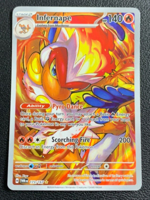 Infernape 173/167 Twilight Masquerade Illustration Rare Pokemon TCG ...