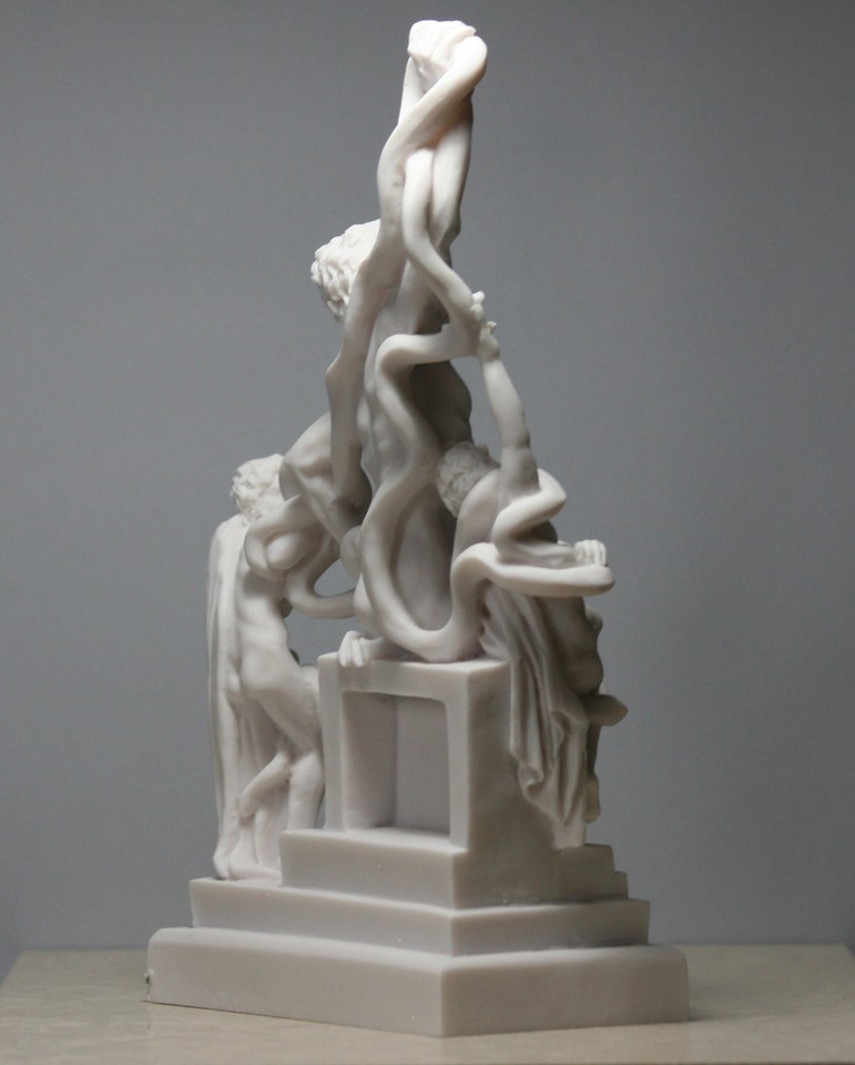 Laocoön & Sons Serpents Vatican Museum Greek Roman Cast Marble Statue ...