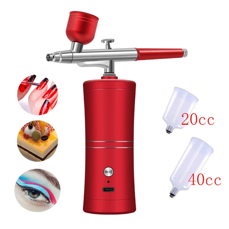 Cordless Airbrush Set Spray Pump Gen Pen Air Compressor Kit Portable ...