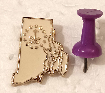 Rhode Island State Shaped Travel Anchor Pin | eBay