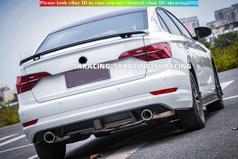 For VW Jetta GLI 2019-2021 Sedan Gloss Black Rear Trunk Lip Spoiler ...