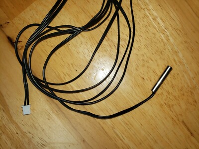 Two of NTC 10K Ohm B3950 Thermistor Temperature Sensor Cylinder Probe 6 ...