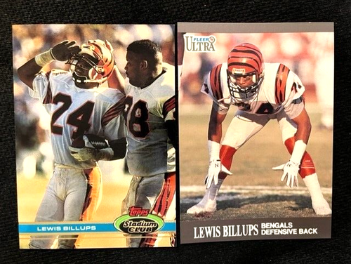NFL - Louis Billups 1991 Topps Stadium Club & 1991 Fleer Ultra ...
