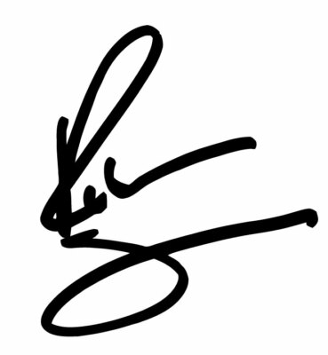 Richie Sambora Signature autograph VINYL DECAL Jon Bon Jovi Fender ...