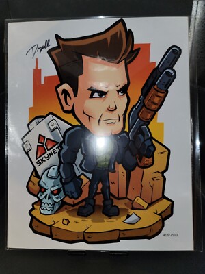 Bam! Box Gamer 8x10 Terminator Art Print Signed By Artist Denzel Draws ...